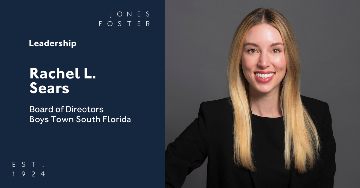 Attorney Rachel Sears Named to Boys Town South Florida Board